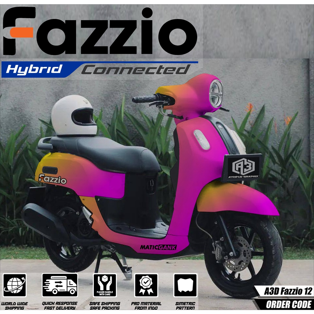 Jual Decal Sticker Fazzio Fullbody Decal Sticker YAMAHA FAZZIO keren ...