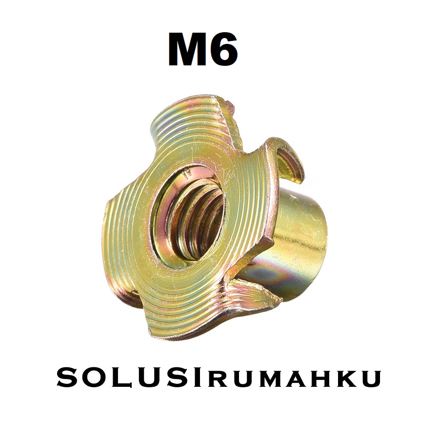 Jual ( 10 pcs ) Mur Cakar 6 mm / Mur Tee 6 mili / Tee Nut 6 milimeter ...