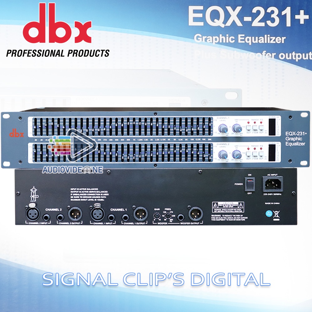 Jual Equalizer DBX EQX231 Plus Subwoofer 2 Chanel 31 Band Ekualiser dbx Terbaru + Sub Woofer ...