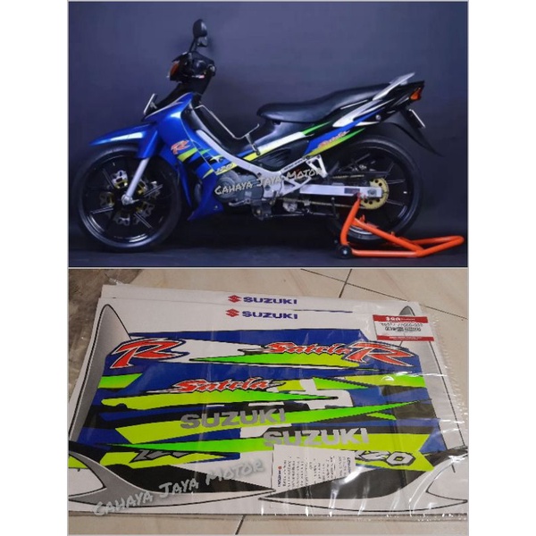 Jual STRIPING STIKER LIS BODY SUZUKI SATRIA R HIU 2004 2005 BIRU HITAM ...