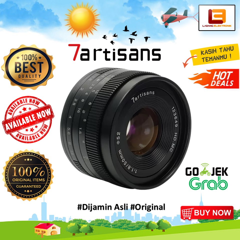 Jual Lensa 7artisans 50mm f/1.8 / 7 Artisans 50mm lensa fix f1.8 for ...