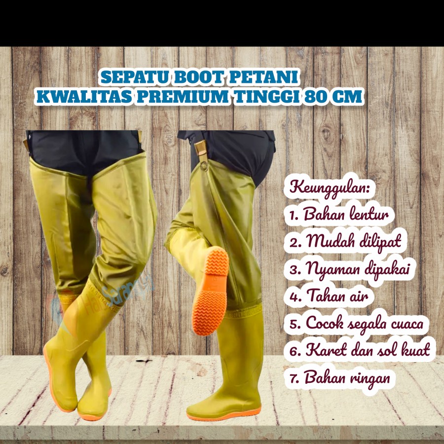 Jual sepatu petani jepang sepatu pertanian boot tani 80 cm | Shopee ...