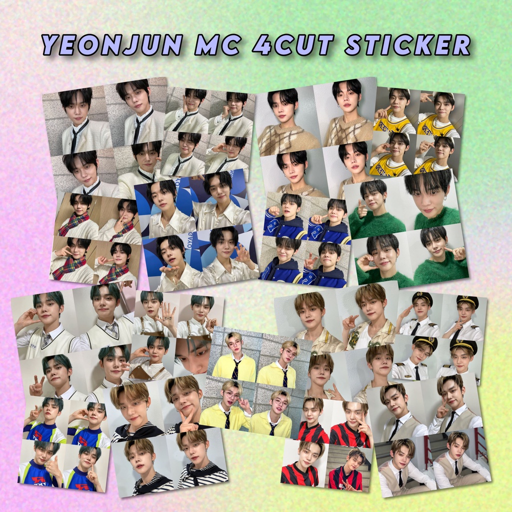Jual [kstuffind] TXT Yeonjun Sticker Selca MC 4 Cut 4Cut Murah Stiker ...