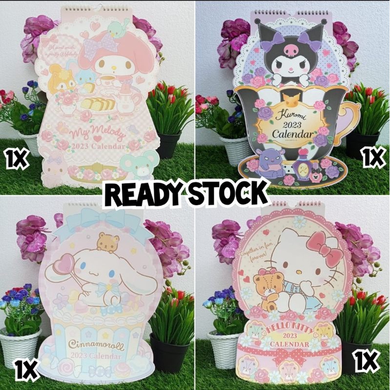 Jual Kalender Dinding 2023 Sanrio Karakter Hello Kitty, My Melody ...