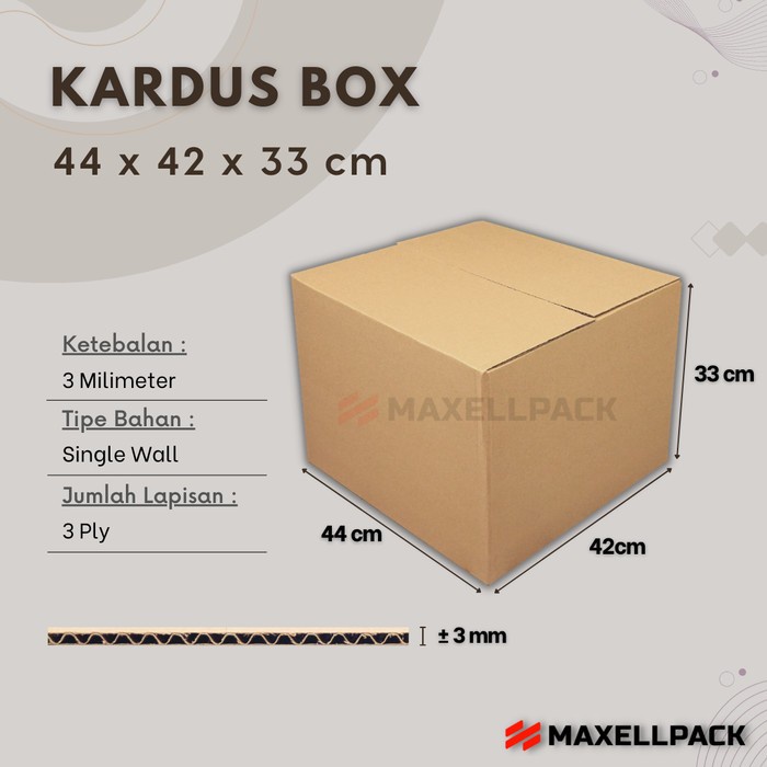 Jual Kardus Karton Box Besar 44x42x33 CM Dus Box Pindahan Jumbo Packing ...