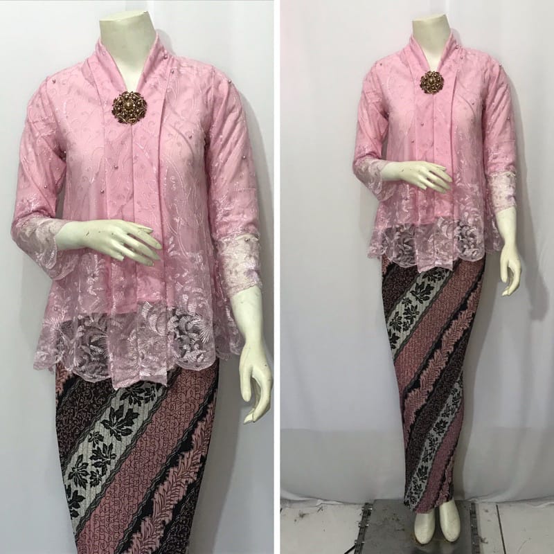 Jual Setelan Kebaya Wisuda Hijab Setelan Kebaya Floy Tulle Kebaya ...