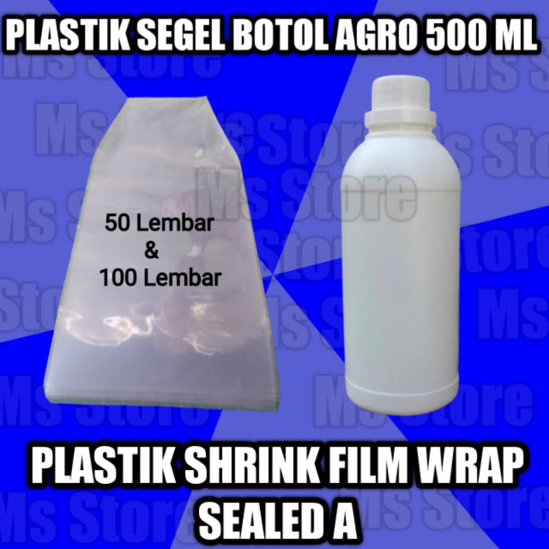 Jual Plastik Shrink Film Wrap buat segel botol agro 500 ml model A ...