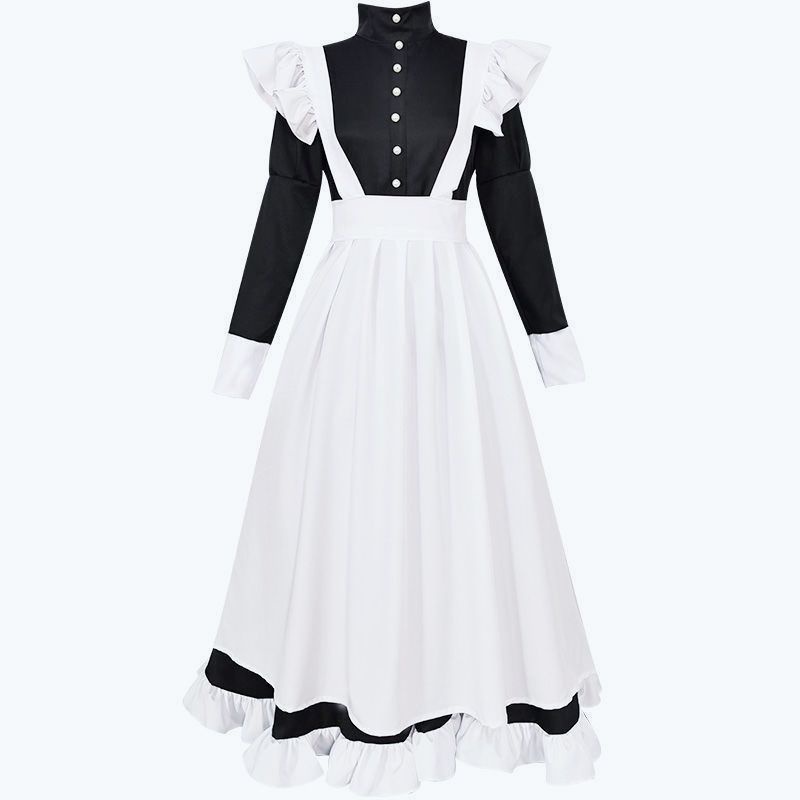 Jual costum cosplay lolita maid pembantu panjang | Shopee Indonesia