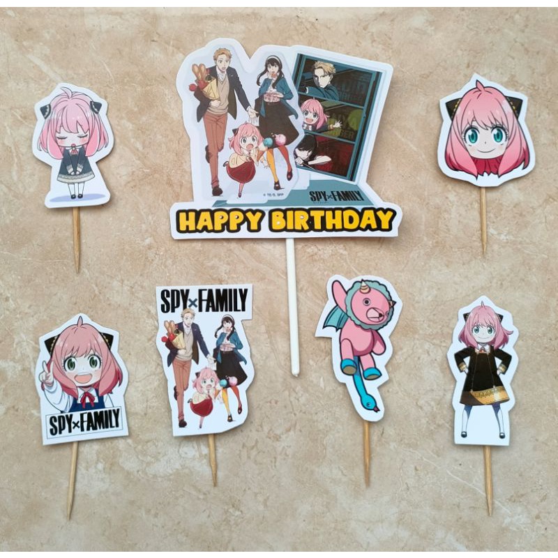 Jual satu set topper toper cake hiasan kue happy birthday ulang tahun ...