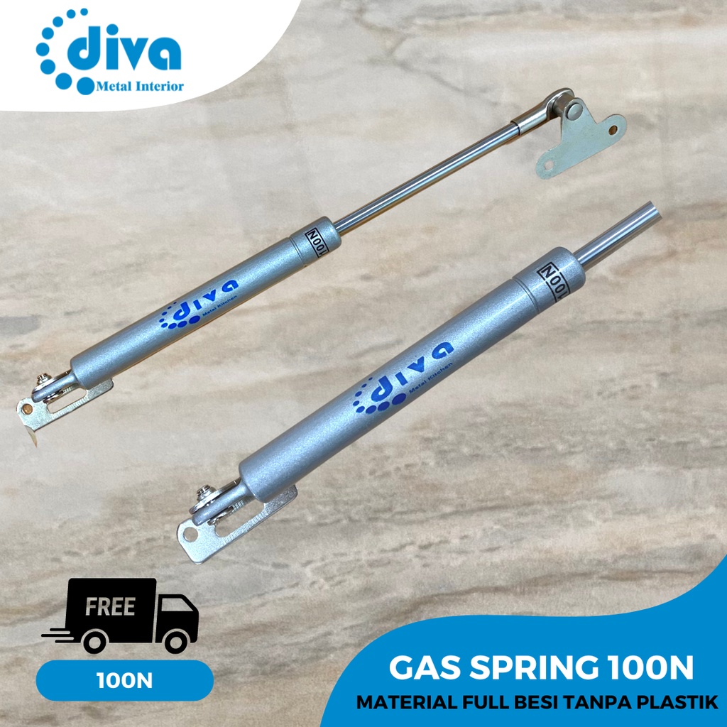Jual DIVA Gas Spring 100N Engsel Hidrolik Kabinet Model Buka/Tutup ...