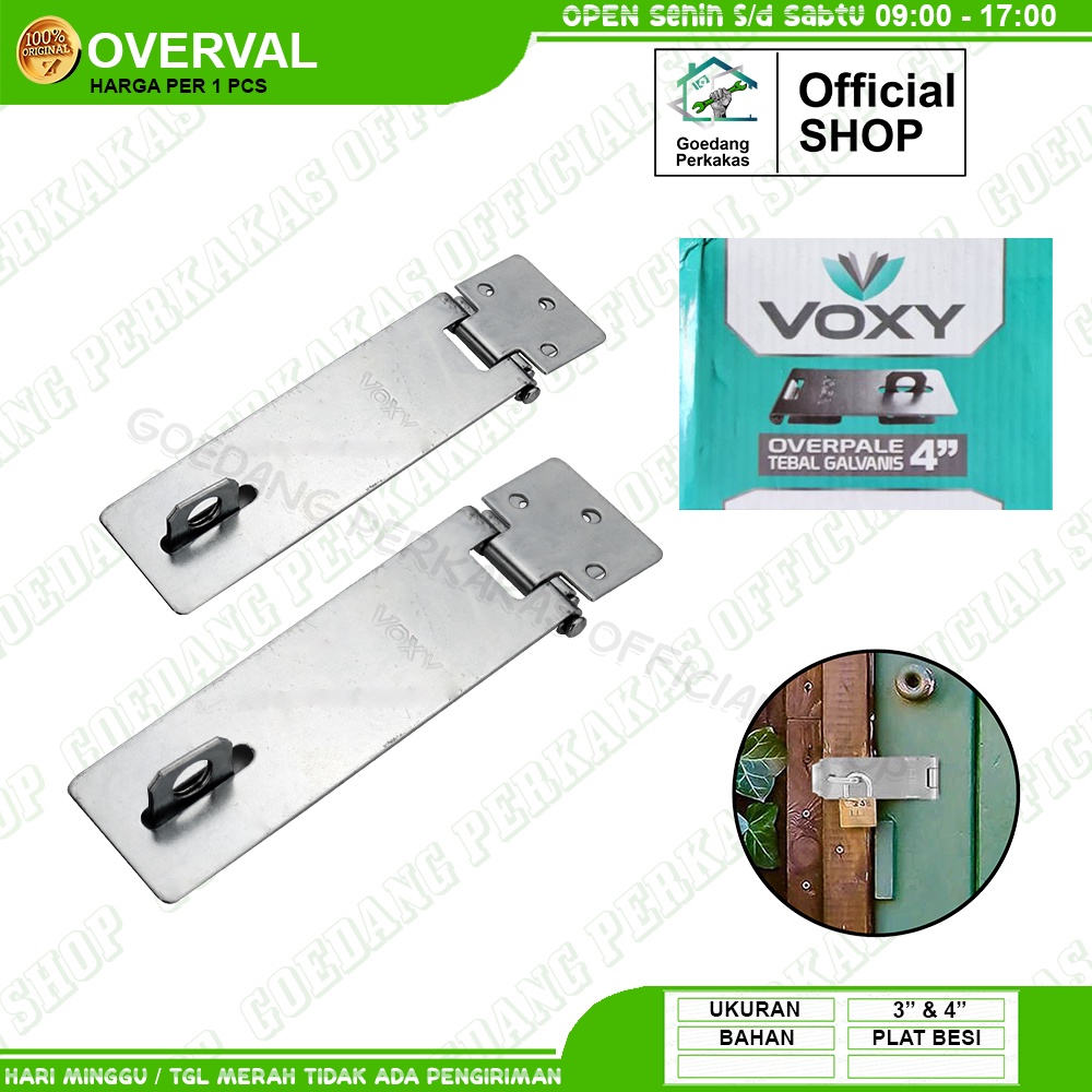 Jual Overval Gembok Pintu Grendel Plat Besi Varian 3" 4" Voxy Overpal ...
