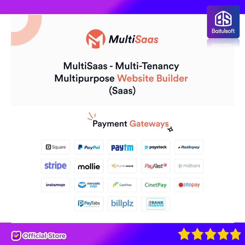 Jual SOURCE CODE APLIKASI MULTISAAS - MULTI-TENANCY MULTIPURPOSE WEBSITE BUILDER (SAAS) | Shopee ...