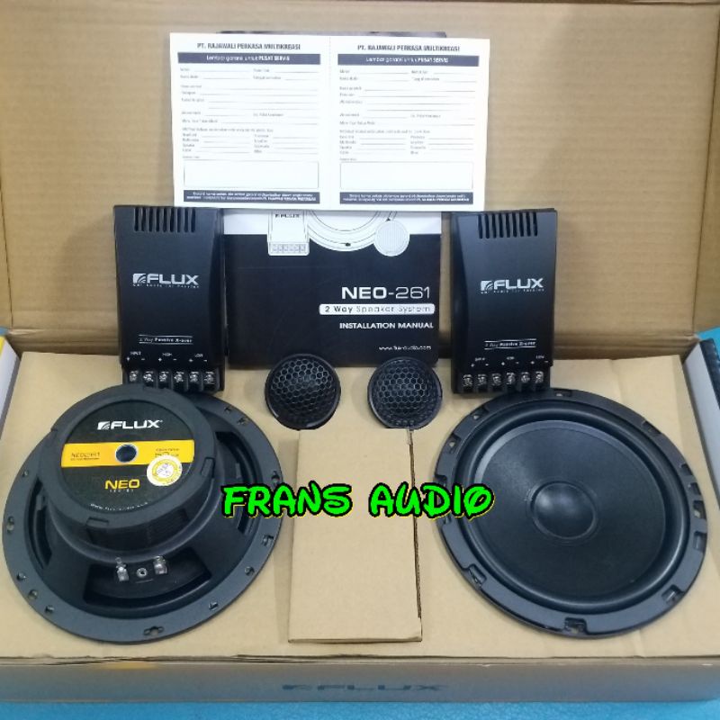 Jual Speaker Flux Neo 261 speker 2way component system FLUX Neo 261 2 way | Shopee Indonesia