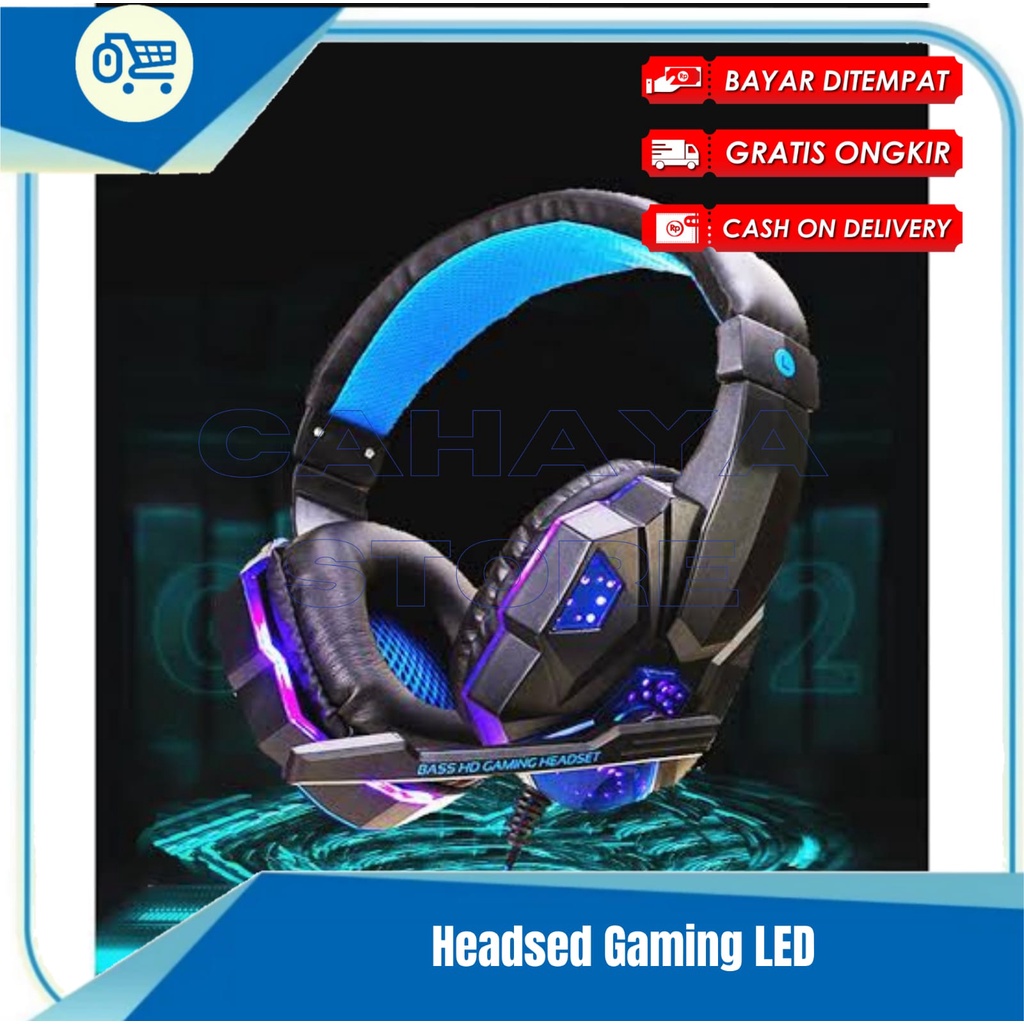 Jual Headset Gaming headsed Henset Hensed Wired 3.5 mm Stereo Bass with ...