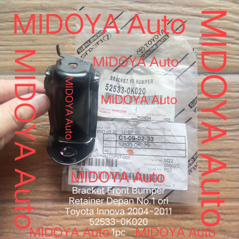 Jual Bracket Front Bumper Retainer Depan No.1 Toyota Innova 2004-2011 ...