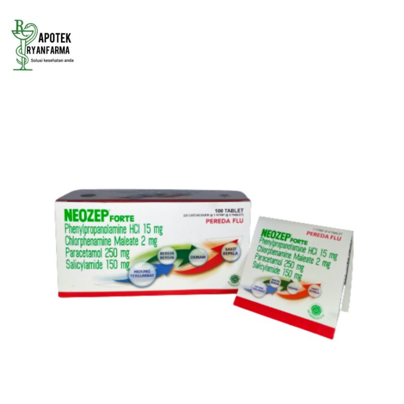 Jual Neozep Forte Tablet Obat Flu Pilek Hidung Tersumbat Shopee Indonesia