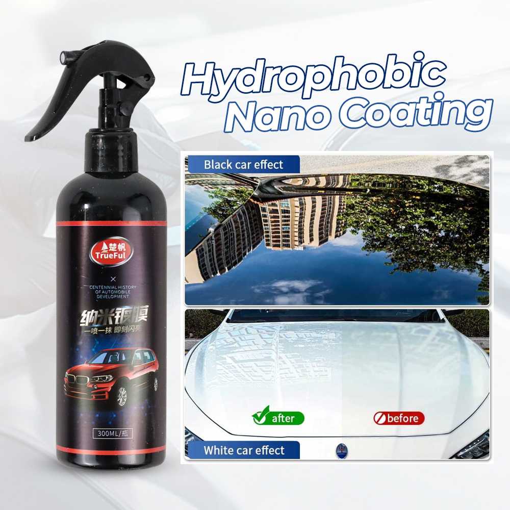 Jual Cairan Anti Air Kaca Mobil Hydrophobic Nano Coating 300ml - TF-6 ...