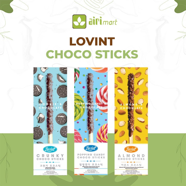 Jual Lovint Choco Sticks Almond Peanut Popping Candy | Shopee Indonesia