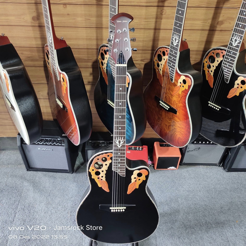 Jual Gitar Akustik elektrik Ovation Merk Venz Schet HQ | Shopee Indonesia