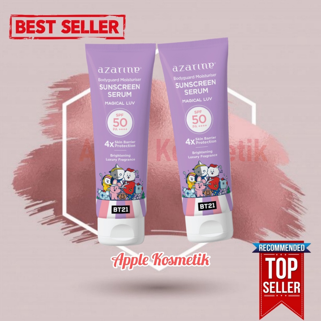 Jual AZARINE x BT21 Bodyguard Moisturiser Sunscreen Serum MAGICAL LUV ...