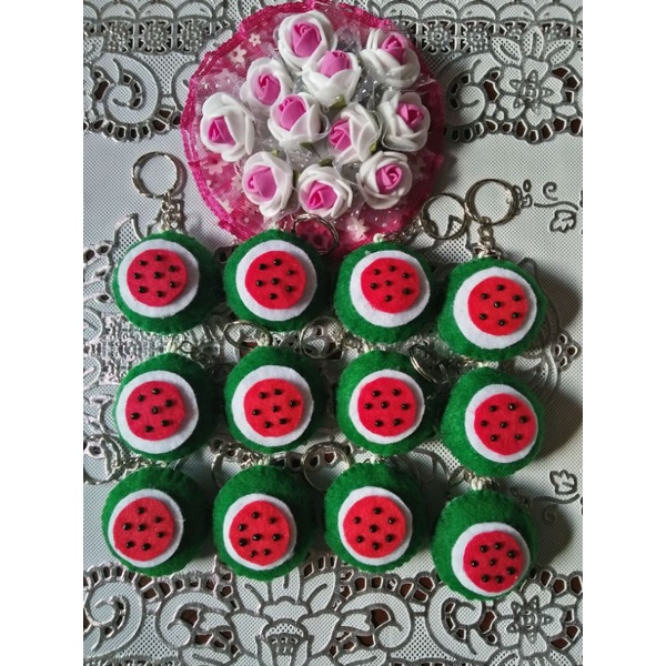 Jual Souvenir gantungan kunci buah semangka | Shopee Indonesia