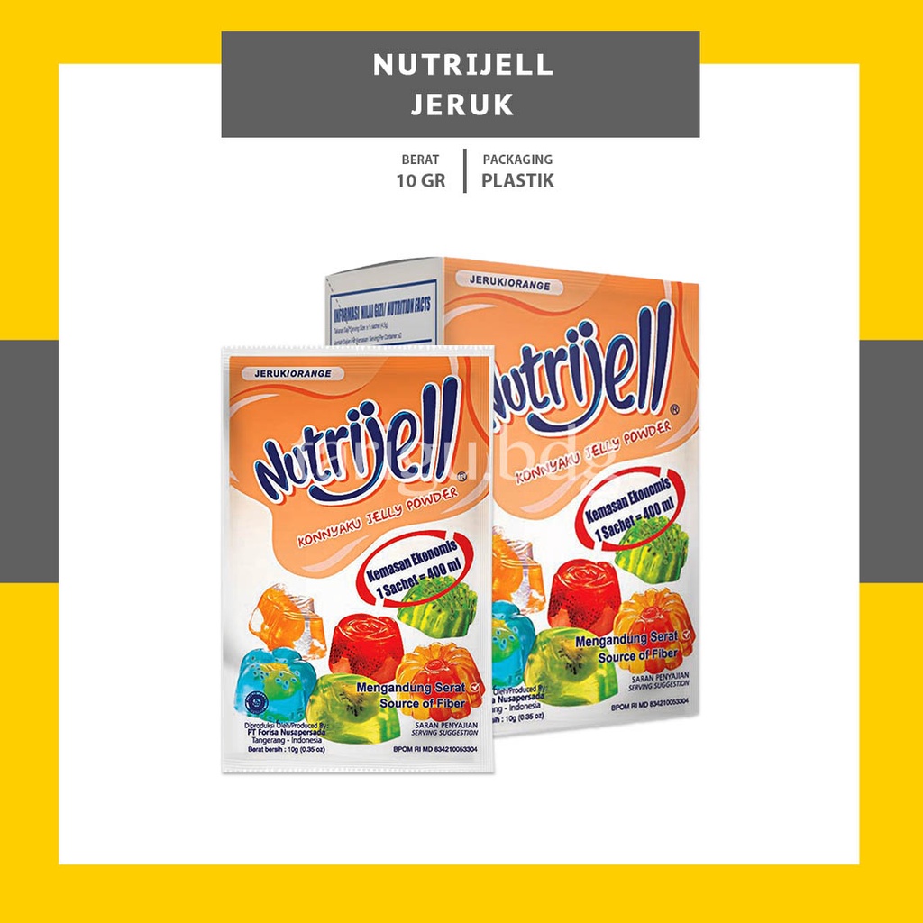 Jual NUTRIJELL JELLY POWDER 10G - JELLY POWDER PUDING JELI SERBUK ...