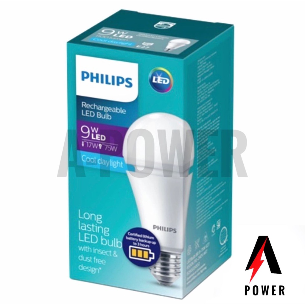 Jual Philips - Lampu LED Bulb/Bohlam Emergency 9W (Putih) | Shopee Indonesia