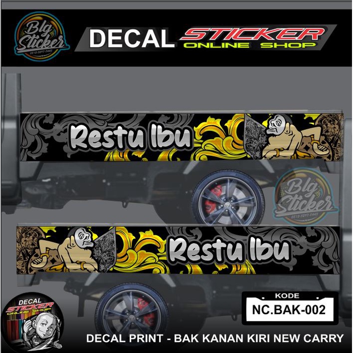 Jual STIKER MOBIL NEW CARRY TAYO PICKUP BAK KANAN KIRI DECAL STICKER ...