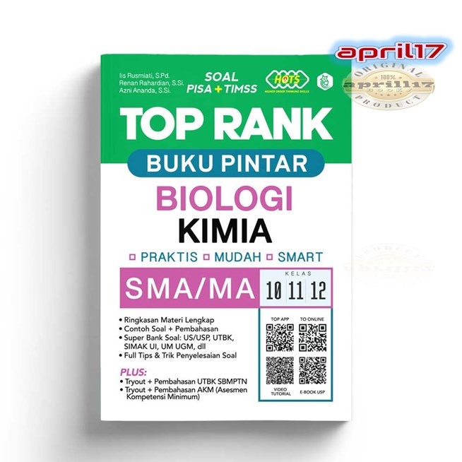 Jual TOP RANK BUKU PINTAR SMP & SMA (TOP RANK BUKU PINTAR MATEMATIKA ...