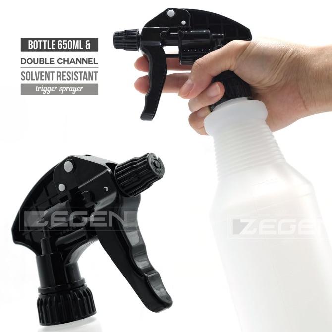 Jual [BISA COD] BOTOL 500ML & KEPALA SPRAYER TAHAN SOLVENT, KIMIA ...