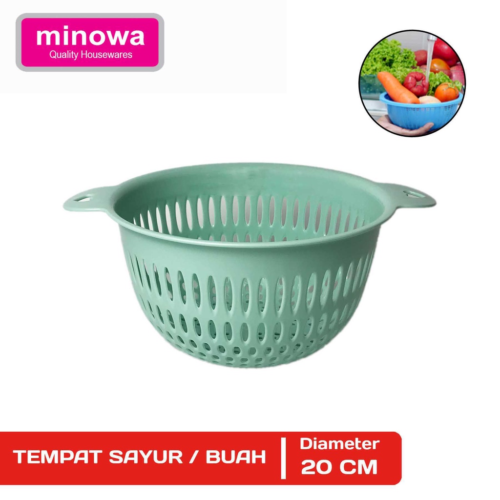 Jual Minowa Bakul / Wakul Plastik Diameter 20 CM Wadah Pencuci Buah ...