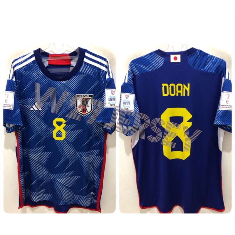 Jual Jersey + Shorts Japan Home 2022 name player Doan + Patch | Shopee ...