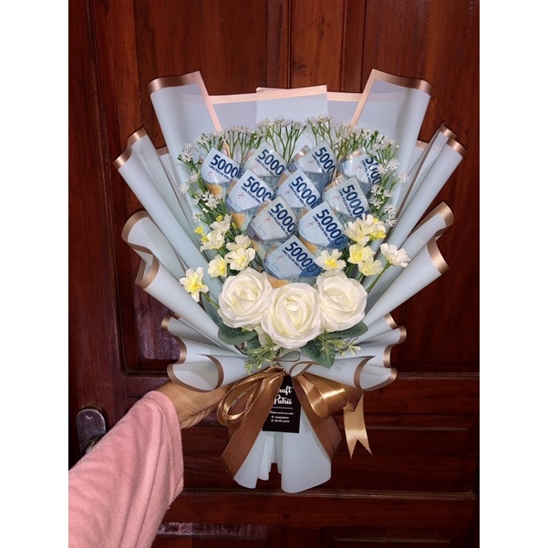 Jual Buket Uang 50 ribu/ kado ulang tahun/ annyversary | Shopee Indonesia