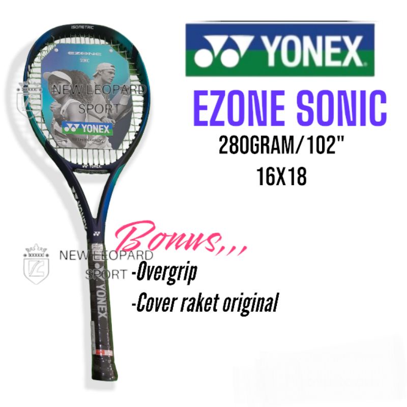 Jual Raket tenis yonEx EZONE SONIC 2022 SKY BLUE 280 GRAM/102" | Shopee Indonesia