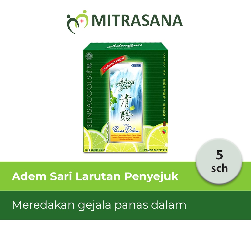 Jual Adem Sari Dus - 5 Sachet 7 gr - Membantu Meredakan Gejala Panas ...