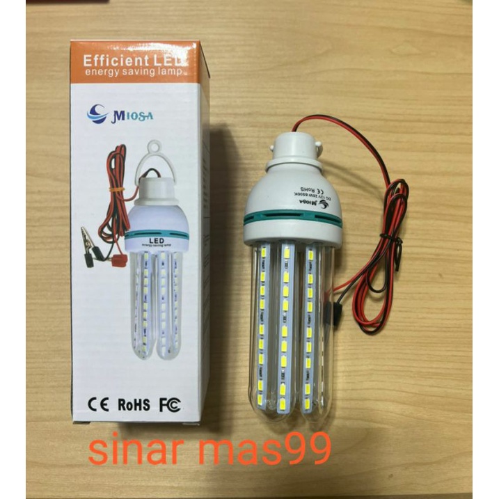 Jual Lampu LED DC 12 Volt Cahaya Putih Lampu DC 3U +4U | Shopee Indonesia