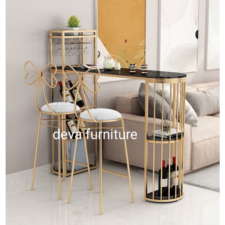 Jual Set Mini Bar Minimalis | Dinning Table | | Shopee Indonesia