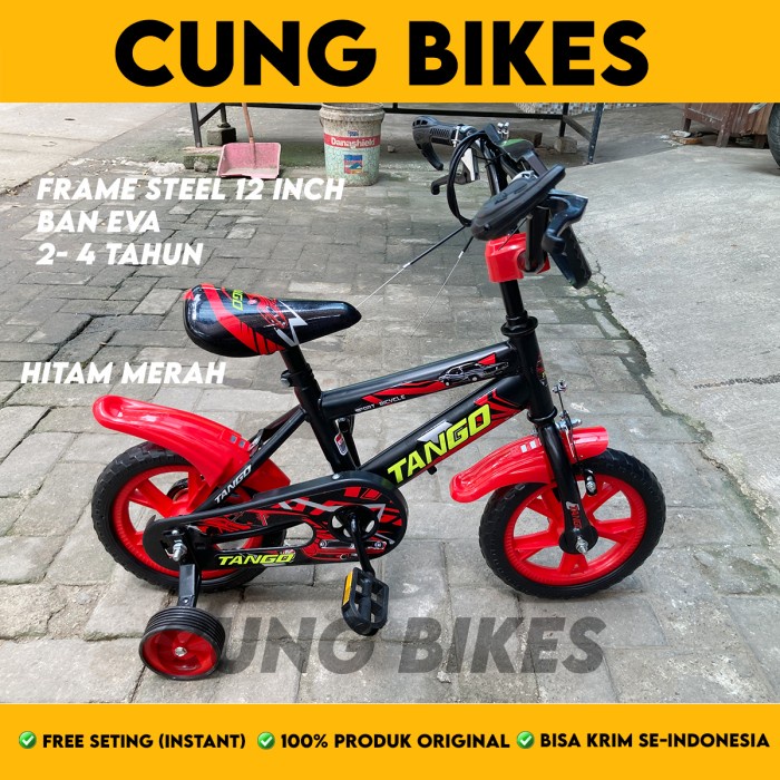 Jual Sepeda anak laki BMX 12 Inch Tango Sport Car Ban Eva | Shopee ...