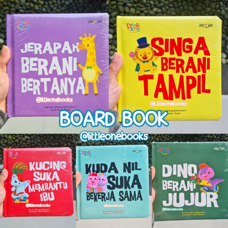 Jual Board Book Seri Dear Kind - Dino Berani Jujur , Singa Berani ...