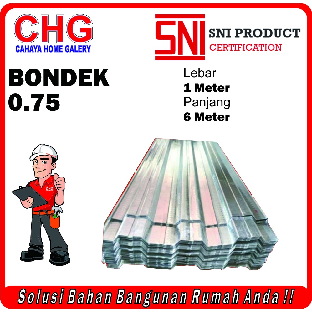 Jual CHG - Bondek Bondeck Bondex Floordeck Harga Per Lembar 6 Meter ...
