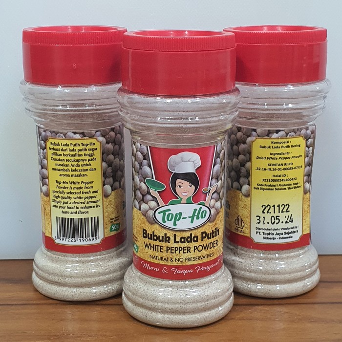 Jual TOPHO BUBUK LADA PUTIH / WHITE PEPPER POWDER 50g | Shopee Indonesia