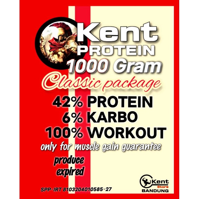 Jual Whey Kent PROTEIN 1000 gram CLASSIC PACKAGE | Shopee Indonesia