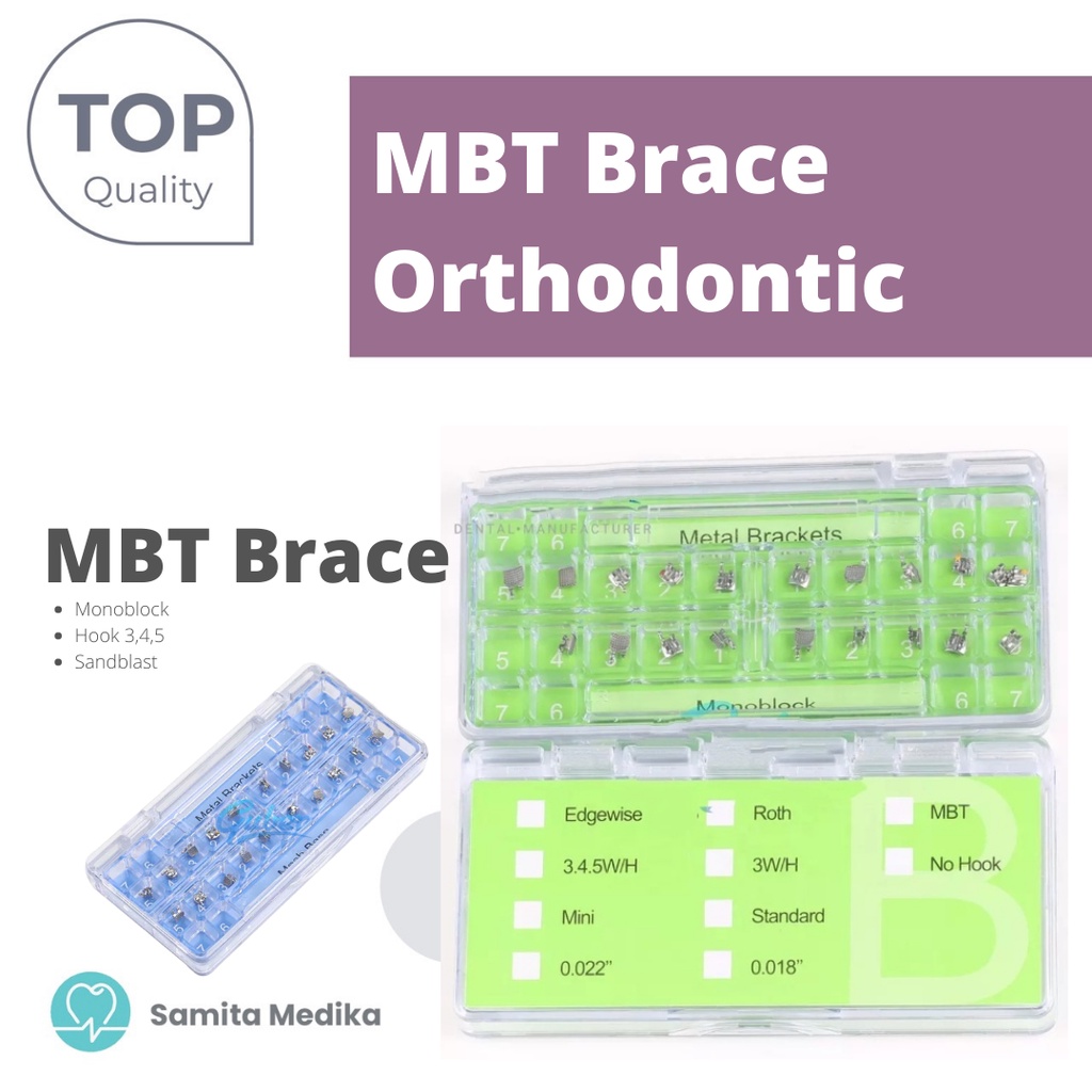 Jual Premium MBT Behel Gigi Orthodontik Bracket Kawat Gigi Perapih Gigi ...