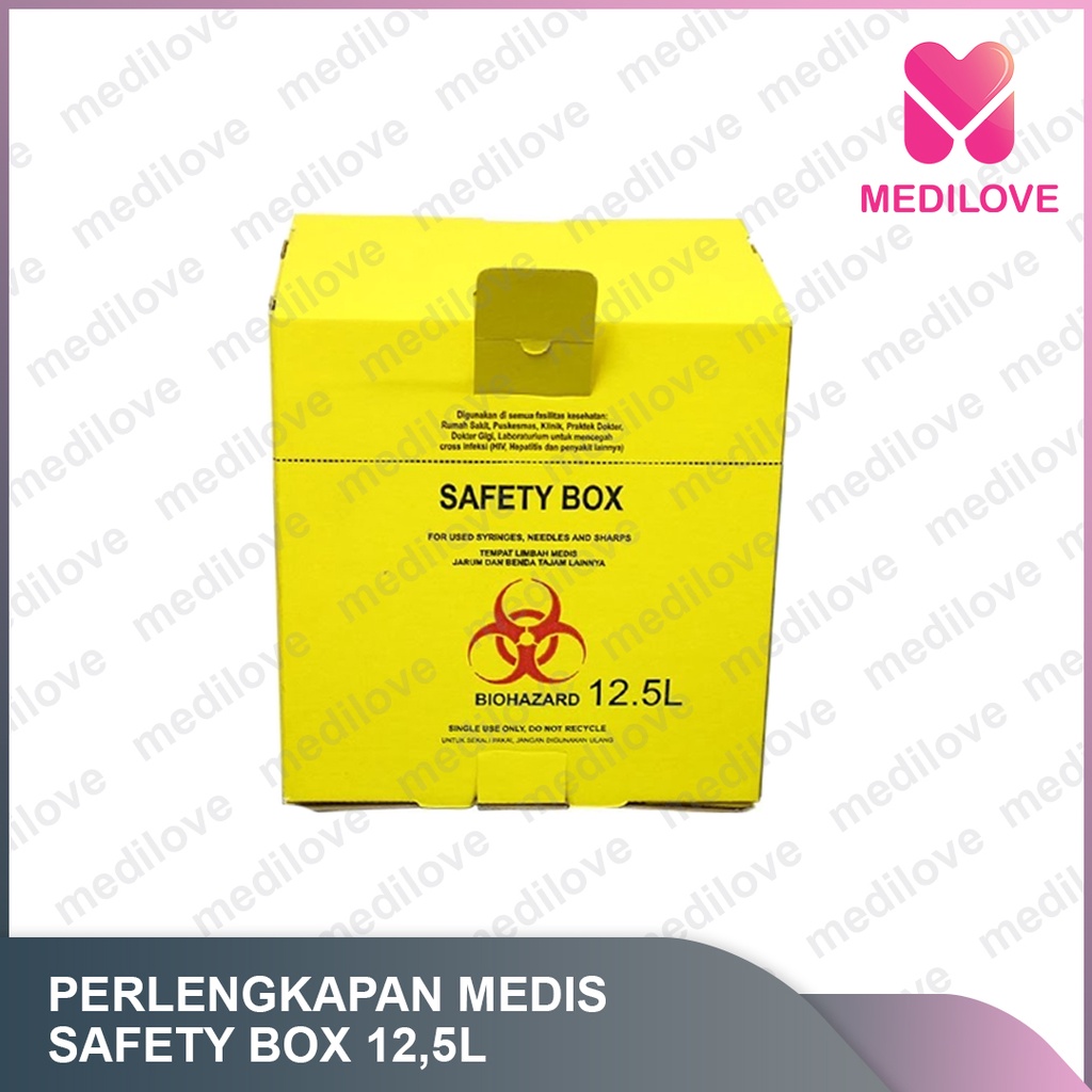 Jual Safety Box 12,5L / Tempat Sampah Medis Sampah Tajam / SAE Medical ...