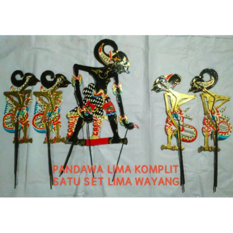 Jual Wayang kertas duplex PANDAWA SATU SET ISI 5 PUNTADEWA, WERKUDARA ...