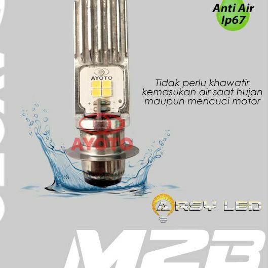 Jual 라마 Lampu Depan Motor LED AYOTO Utama Bebek Matic H6 T19 M2B / M2B PRO / M2A PRO AC DC PNP ...