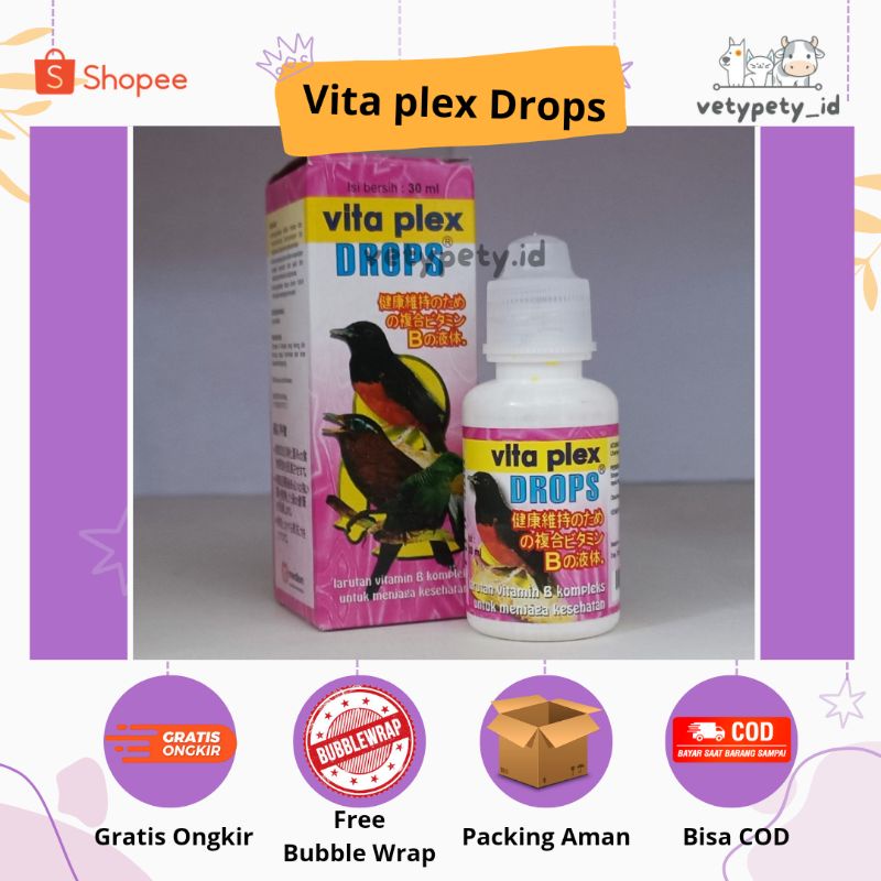 Jual Vita Plex Drops | Vitamin Burung | Shopee Indonesia