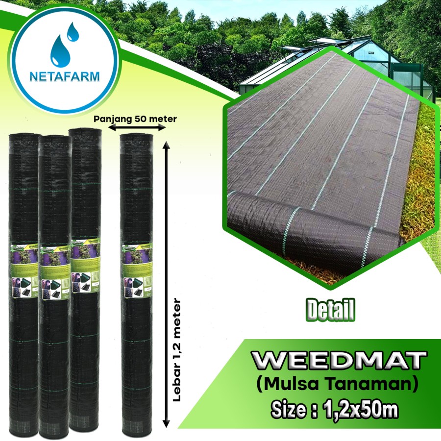 Jual Weedmat Control Terpal Mulsa Anti Rumput Hitam EG Lebar 1,2mx50m ...