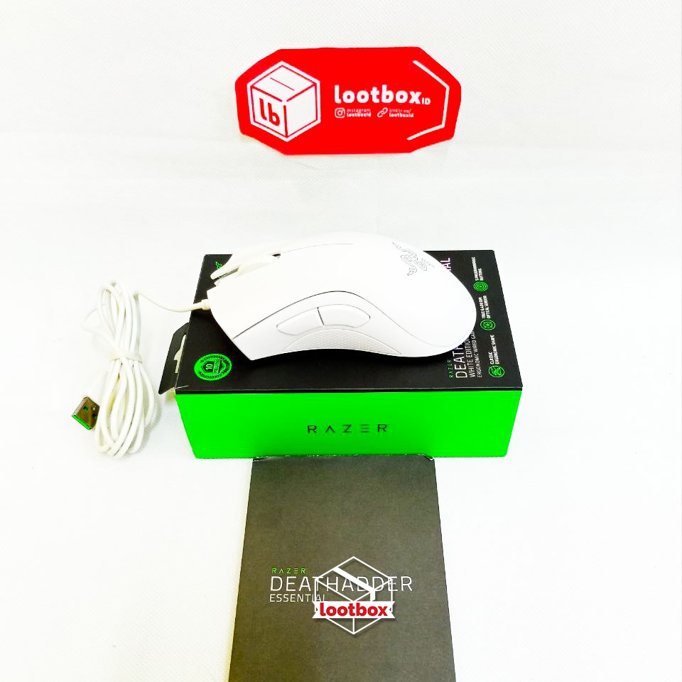 Jual Mouse Gaming Razer Deathadder Essential ORIGINAL White [SECOND ...