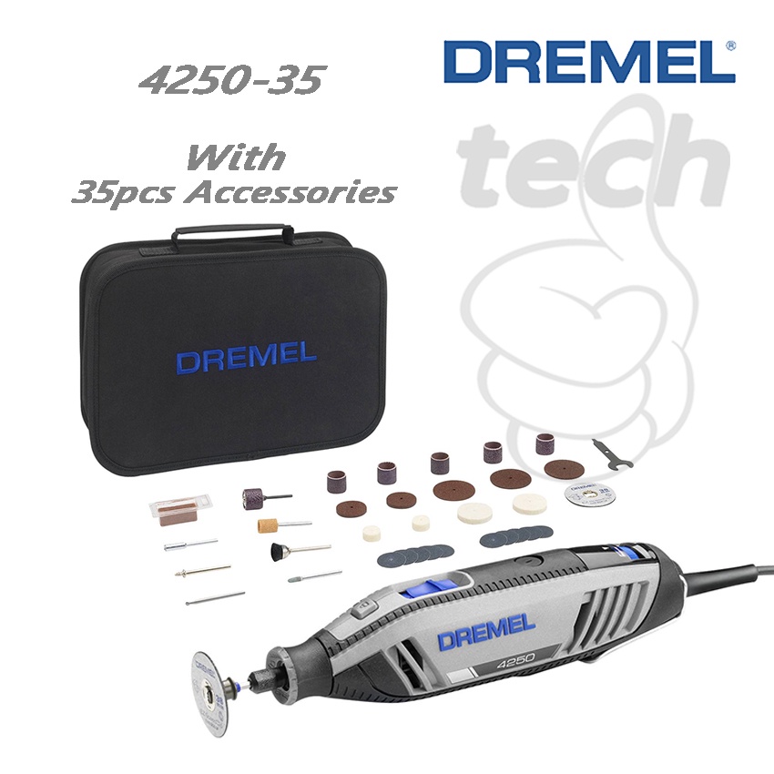 Jual Mesin Gerinda Tuner Rotary Tool DREMEL 4250-35 - 35pcs Accessories ...